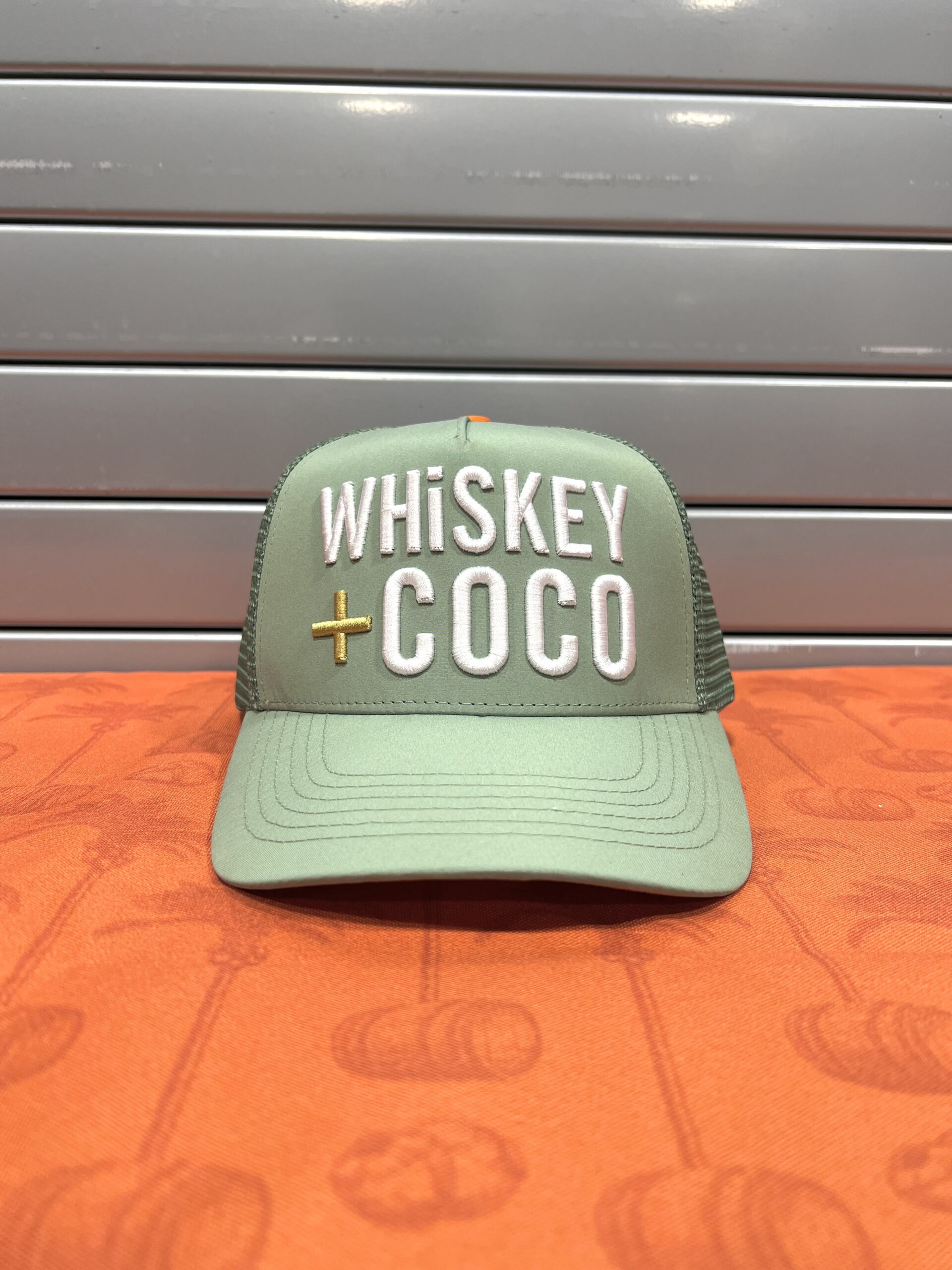 WHiSKEY + COCO Trucker – Light Olive Green | WhiCo